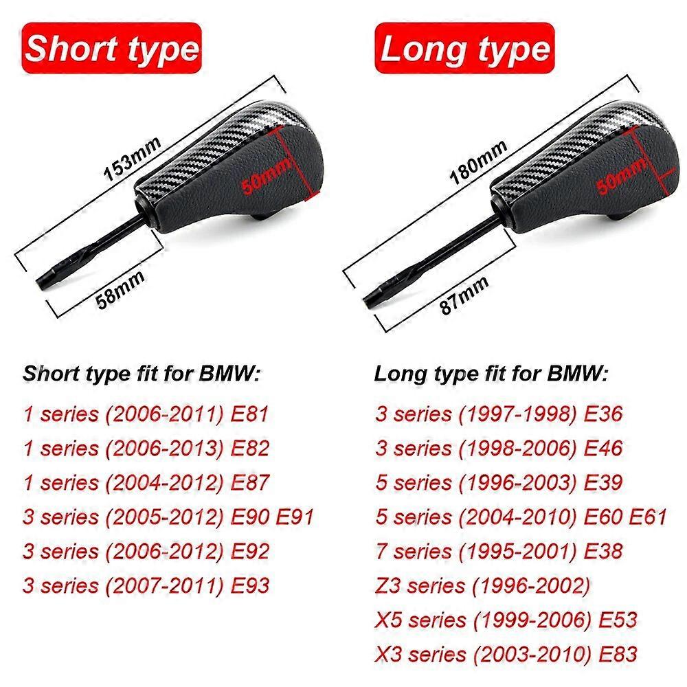Automatic Car Gear Shift Knob For BMW E39 E46 E53 E60 E61 E63 E64 E81 E82 E87 E90 E91 E92 E93 ...