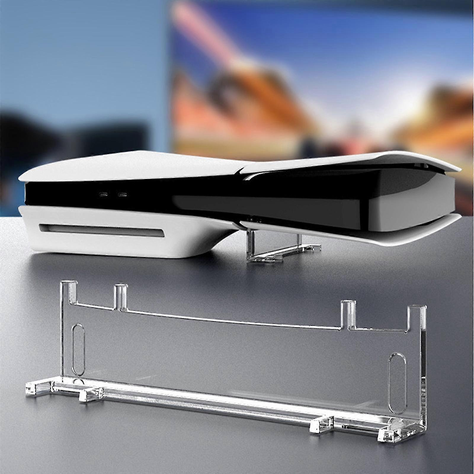PS5 Slim Horizontal Stand, Clear Acrylic Base Stand Compatible With ...