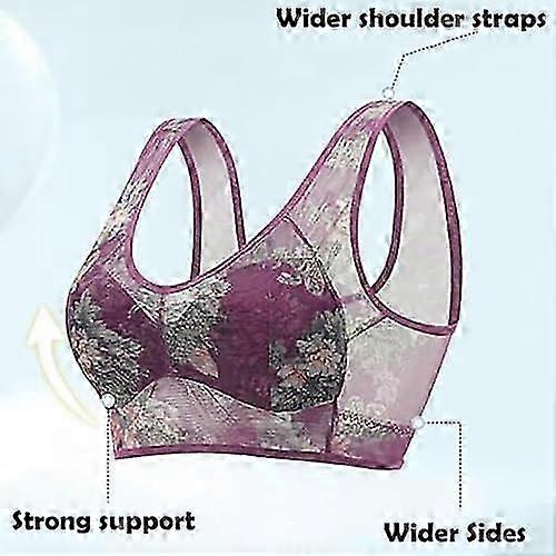 2024 New Ice Silk Lace Cooling Comfort Bra, Ice Silk Cooling Bra ...