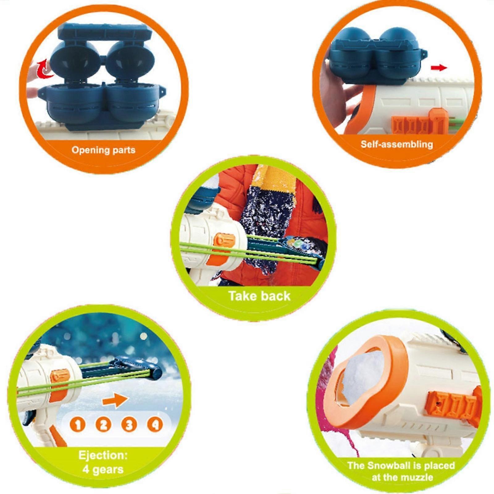 Snowball Guns With Snow Clip Children's Winter Snow Shooting Battles ...
