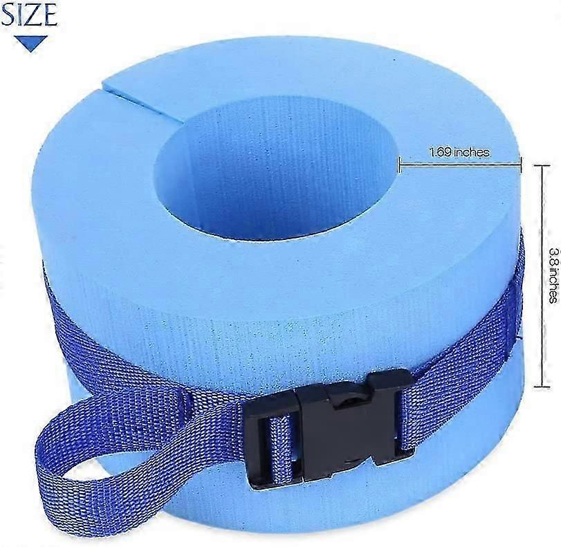 Foam Swim Aquatic Cuffs Blue Paired Water Aerobics Float Ring Fitness ...