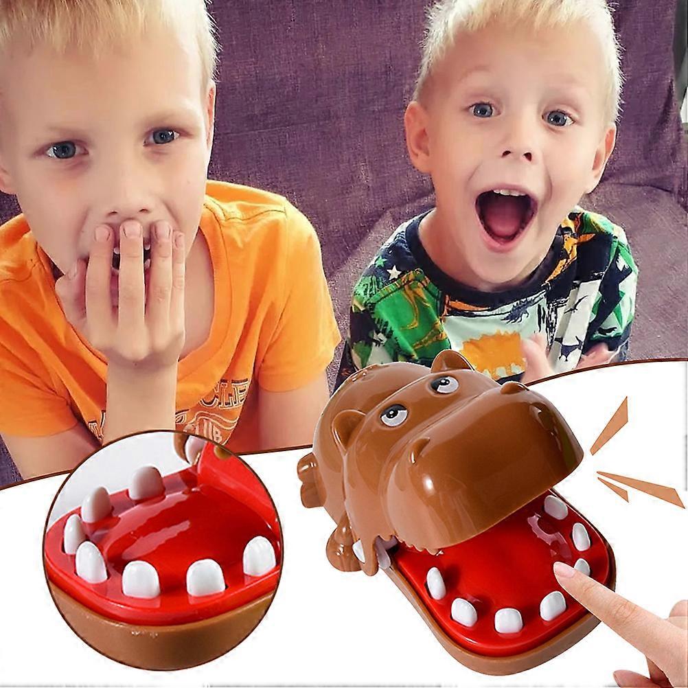 Baby Kids Large Mouth Hippopotamus Bite Finger Game Funny Toy Children ...
