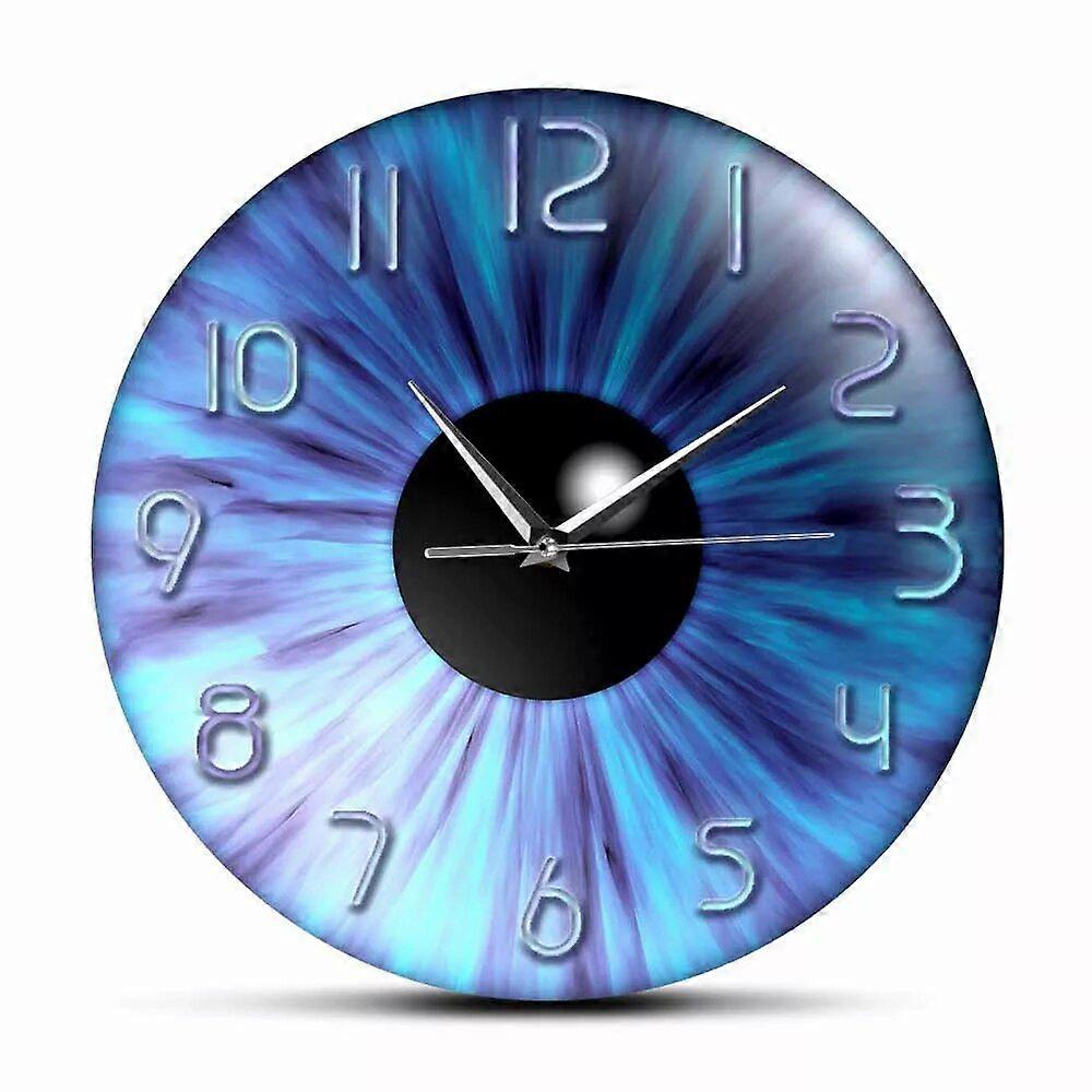Eyeball Iris Pupil Optician Print Wall Clock Eye Doctor Office Decor ...