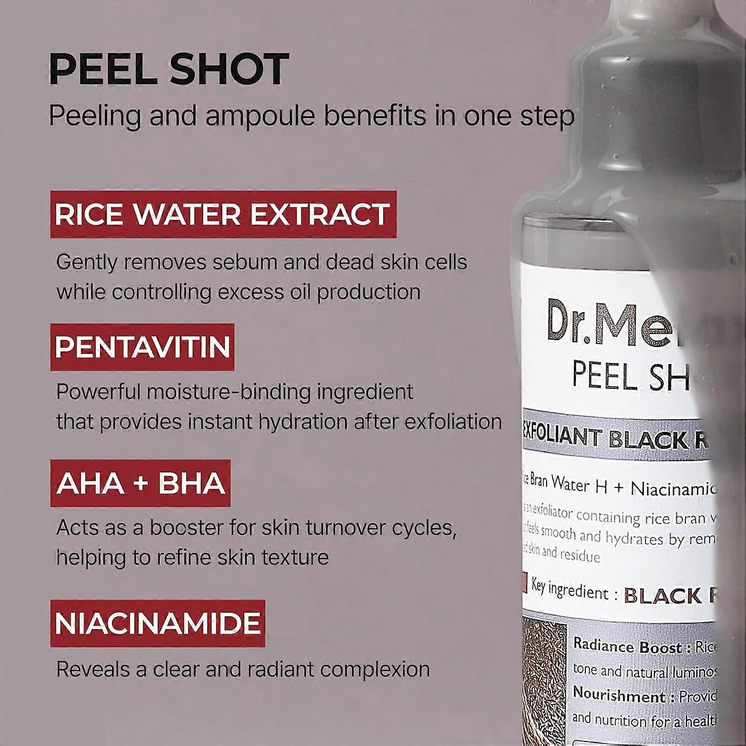 Peel Shot Glow Rice Ampoule Duo White rice ampoule+Black rice ampoule ...