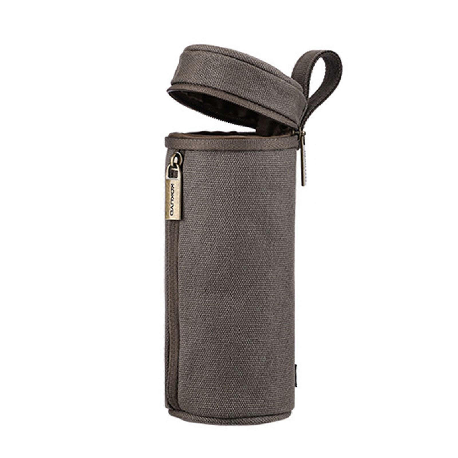 Cylindrical Pencil Case Tube Shaped Pen Pouches Standing up Pen Case ...