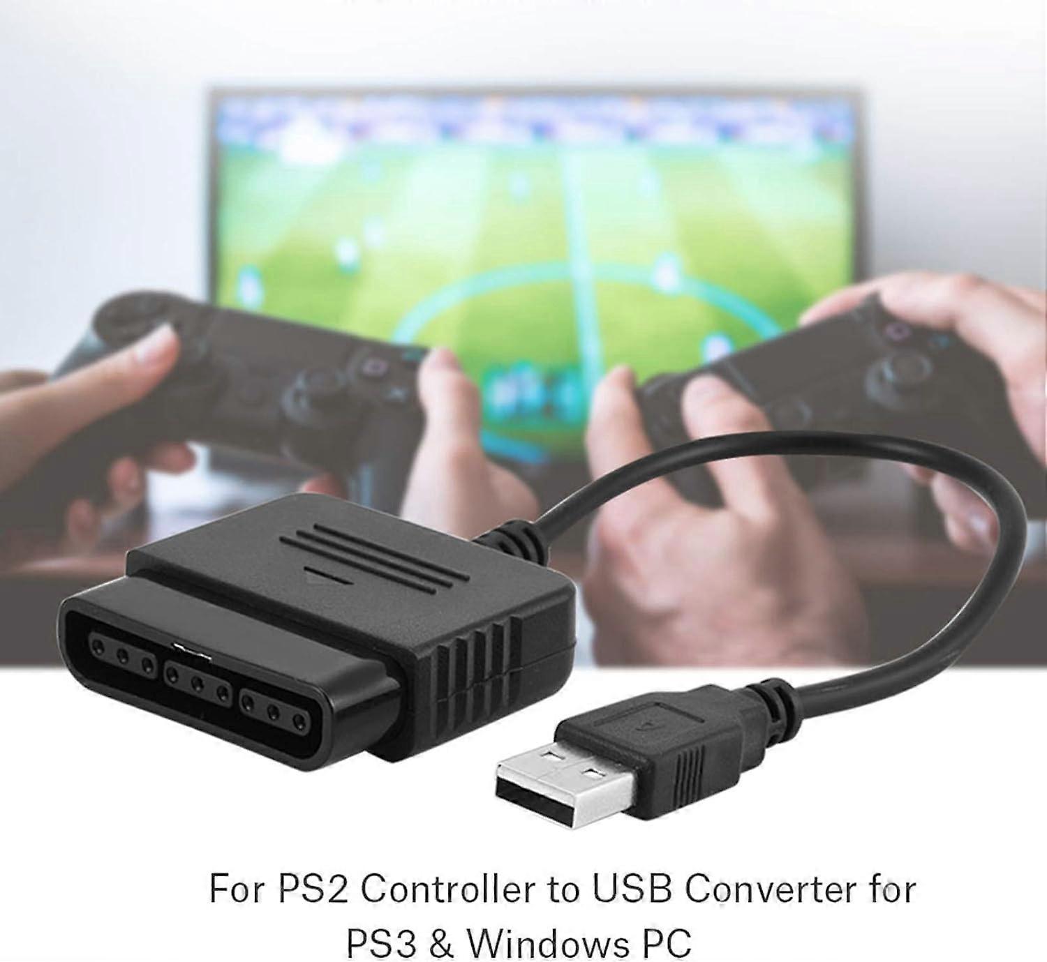 PS3 Converter, 2 PS2 Controller to USB Adapter Converter, Allows you to ...