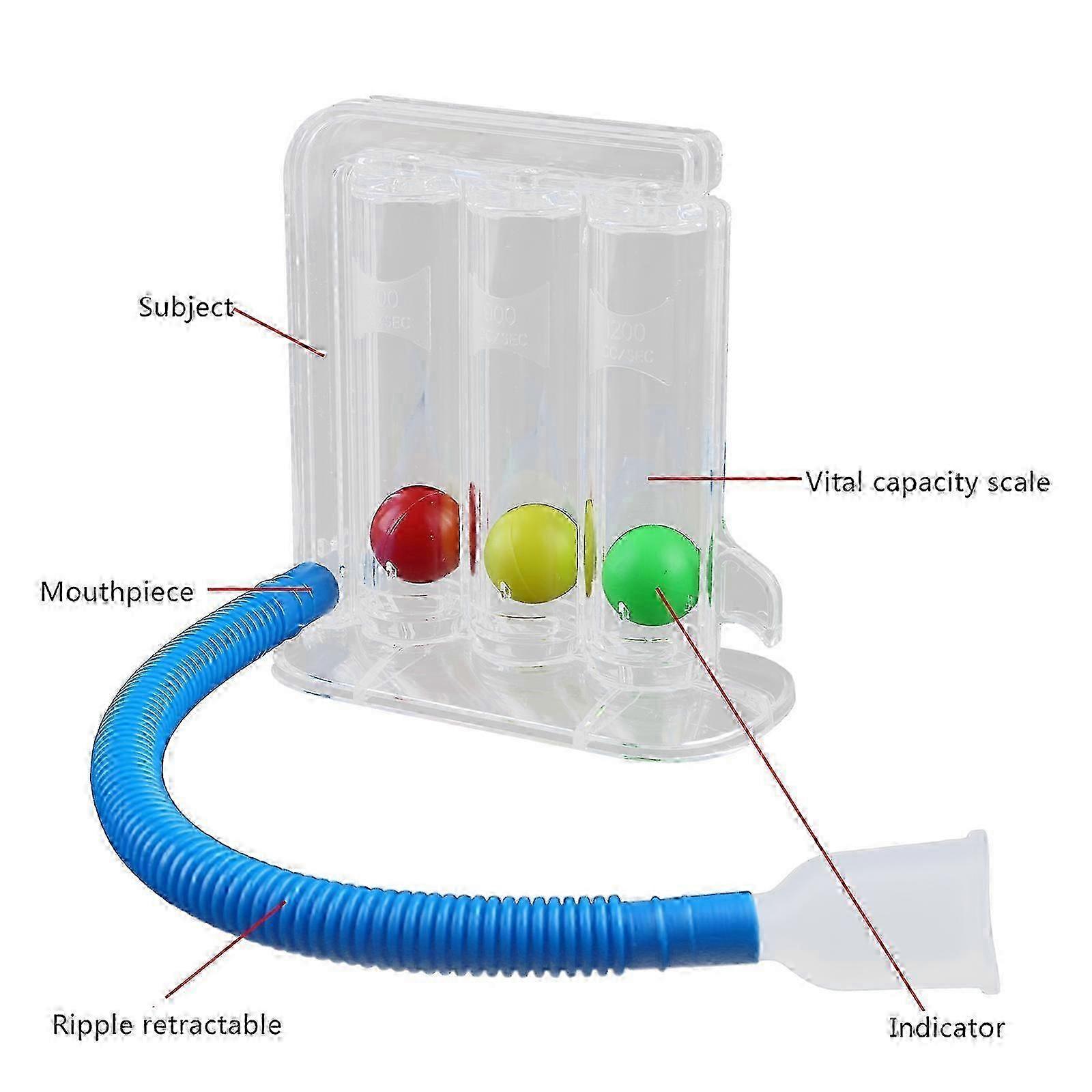 3-Ball Deep Breathing Exerciser for Lung Capacity Training - Incentive ...
