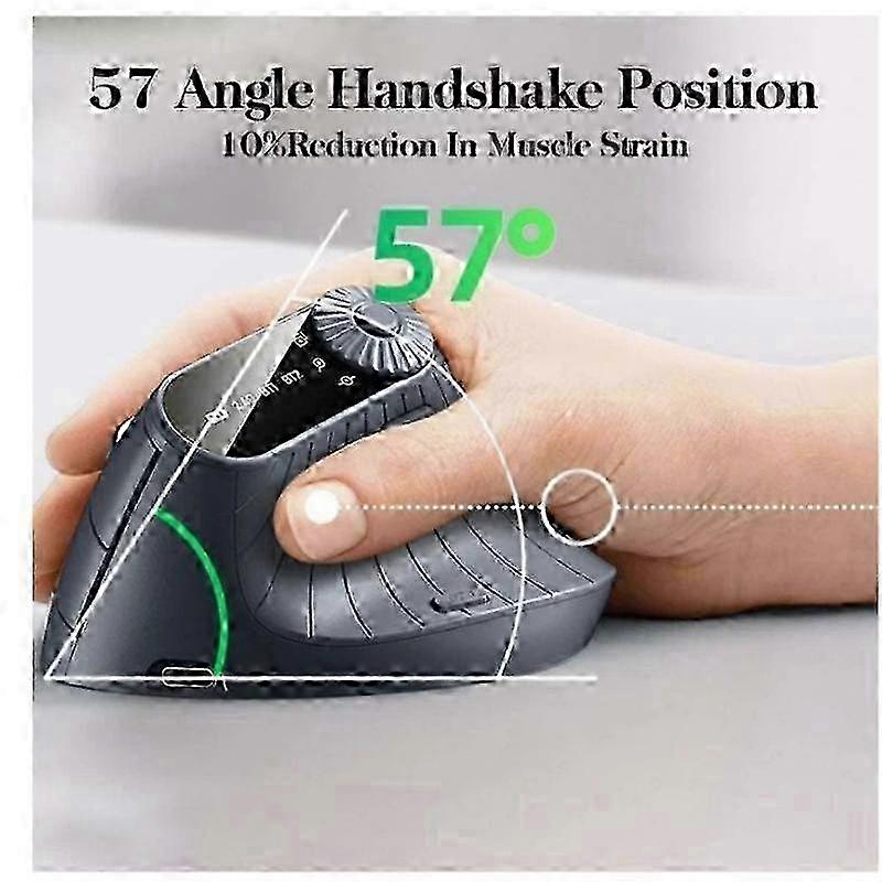 Saker Ergonomic Triple,ergonomic Vertical Mouse: Tri-mode Wireless ...