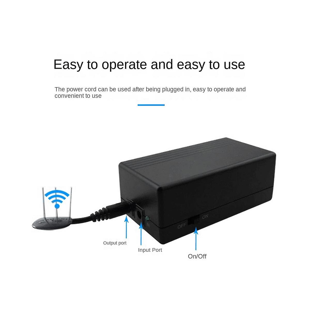 12v 2a Uninterruptible Power Supply Mini Ups 12000mah Battery Backup ...