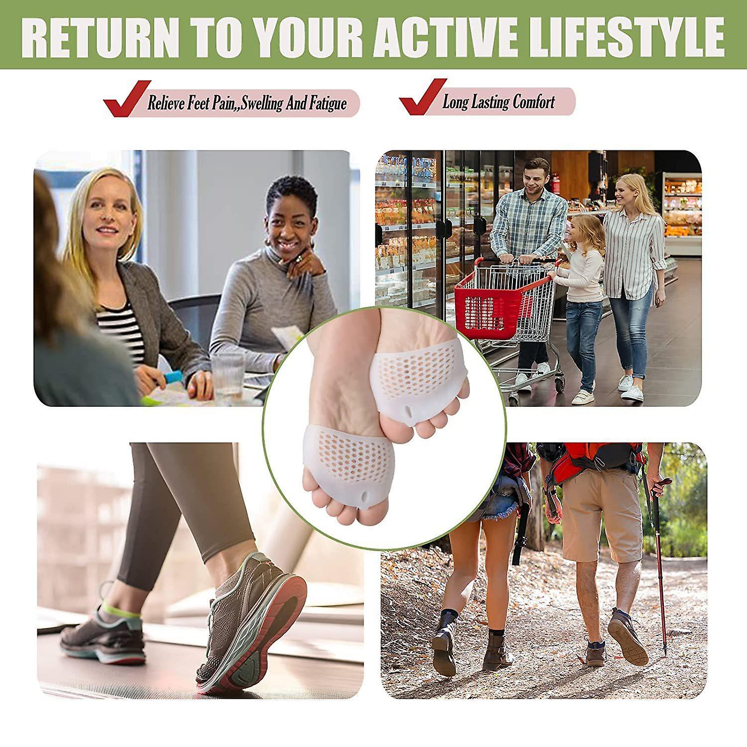 Toe Separator for Feet Correct Toes Yoga 3 Pieces Silicone Hammer Toe ...