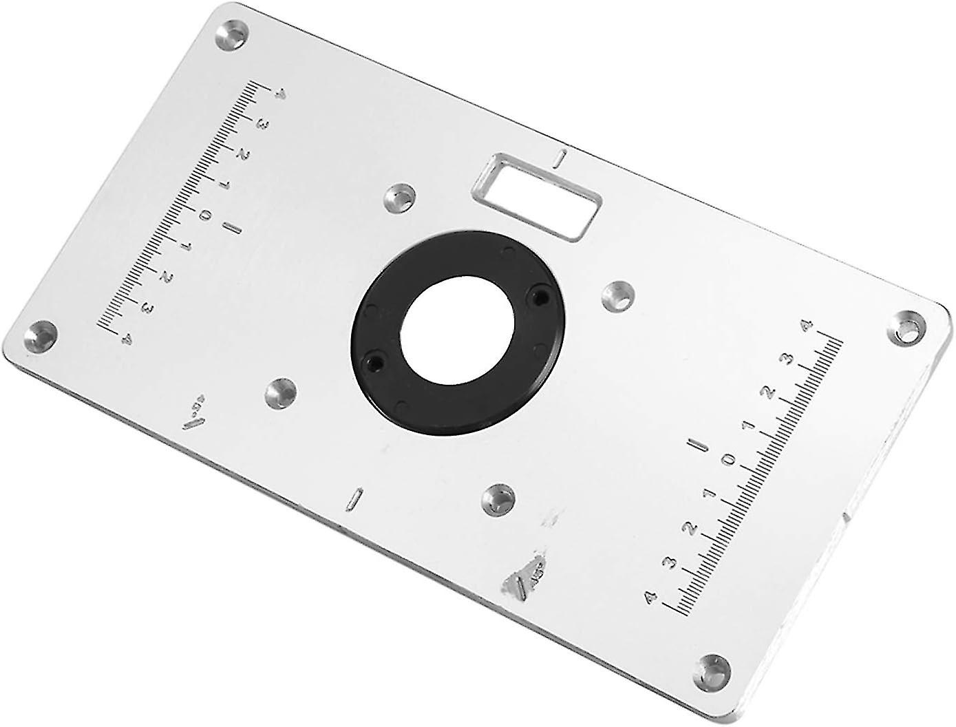Aluminum Turntable Router Insert Plate With 4 Rings And Screws For Wood ...