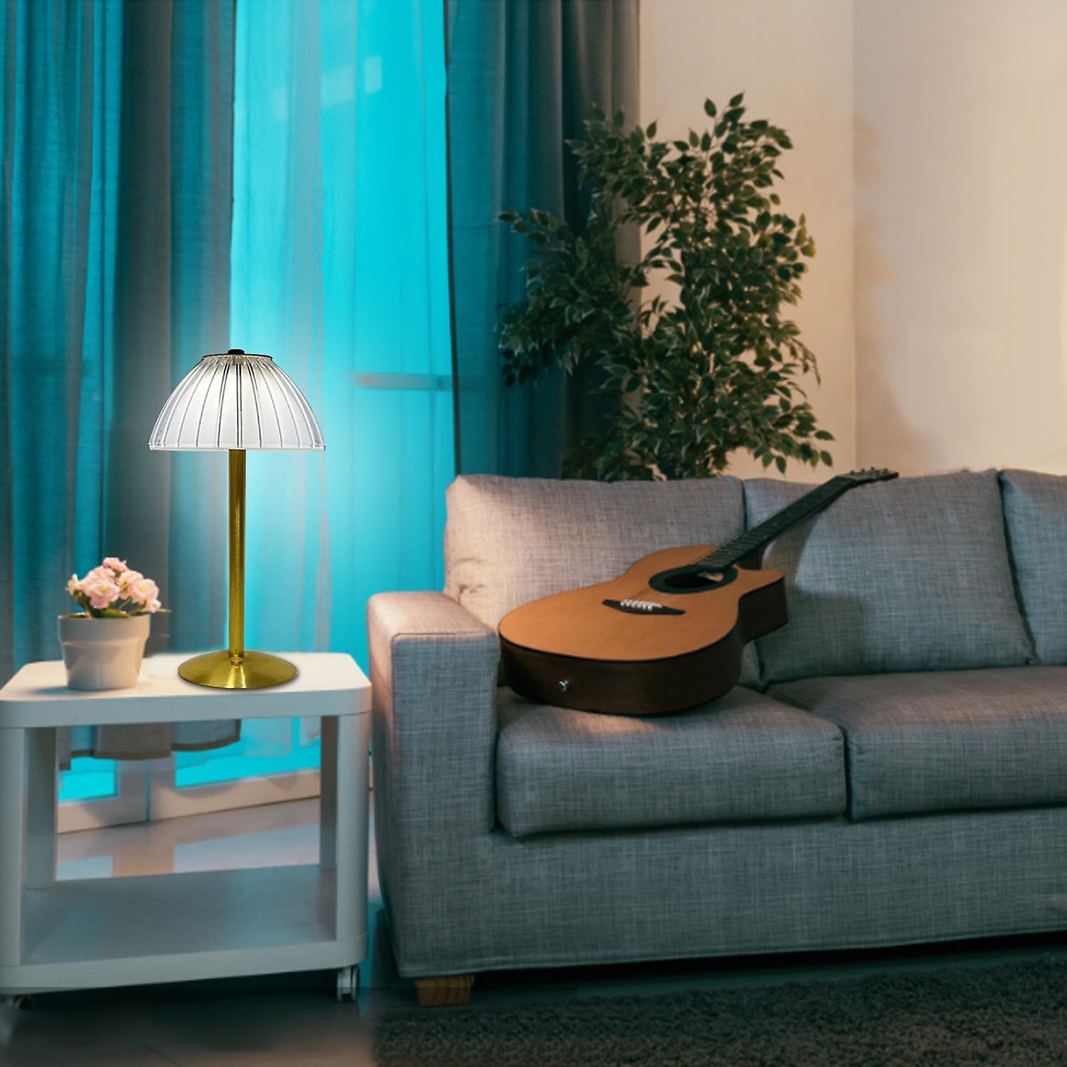 Neoglint Cordless Rechargeable LED Desk Lamp 3 Light Colors Touch ...