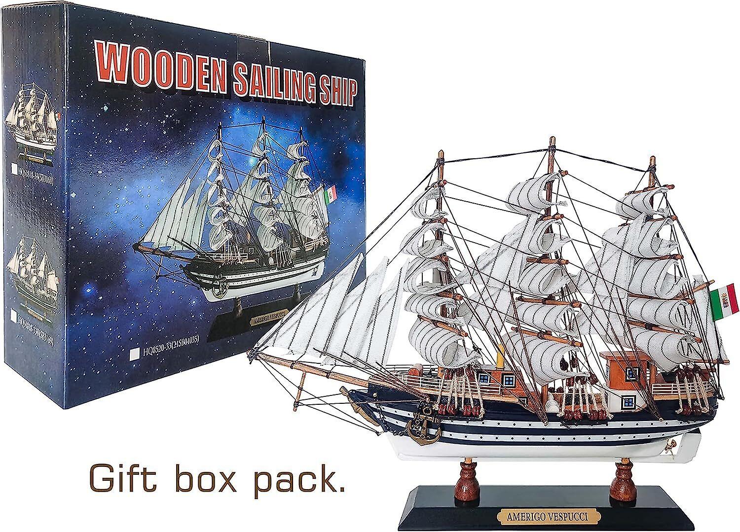 Wooden Model Ship Amerigo Vespucci 1/300 Scale Replica Ship Model ...