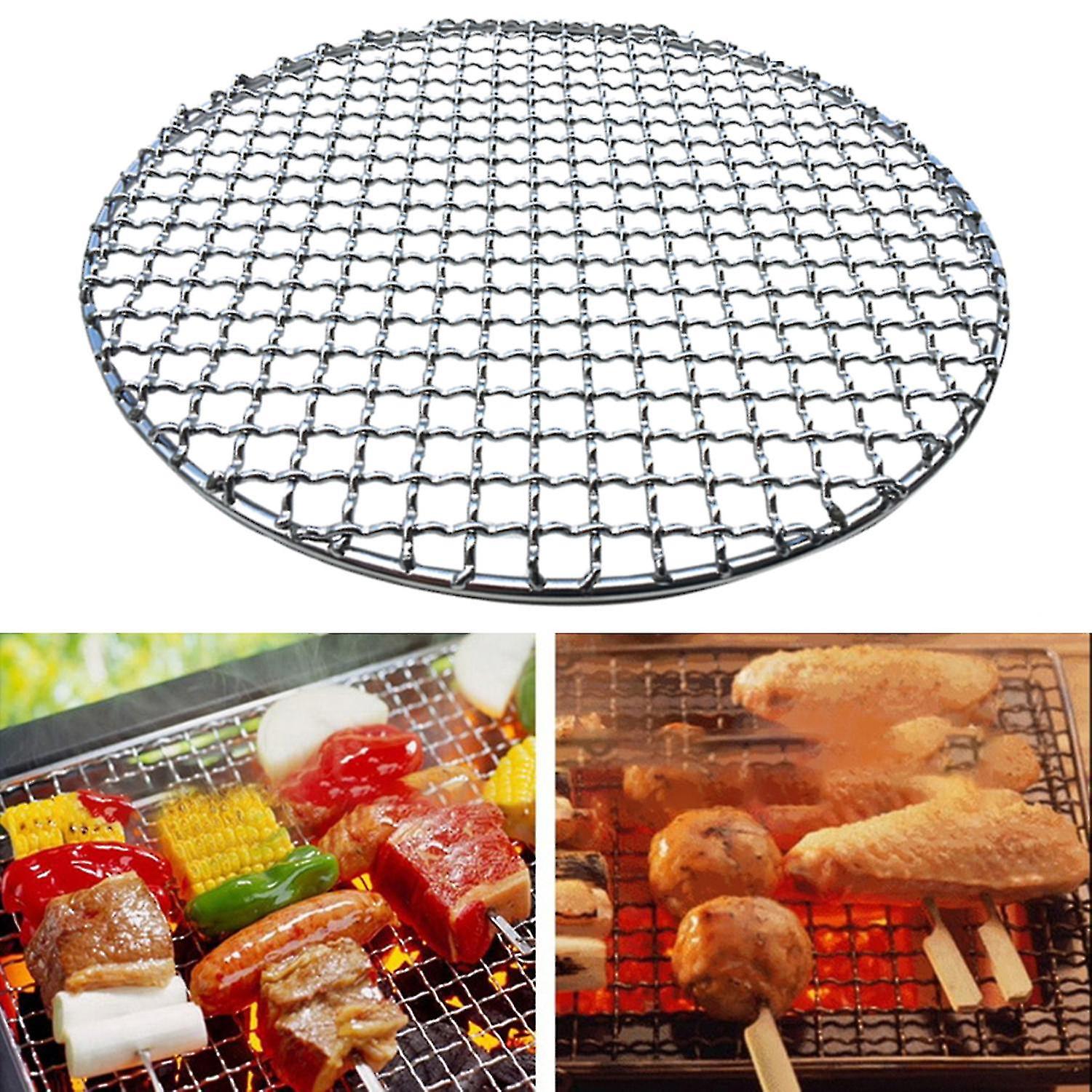 Barbecue Mesh Rustproof Roast Stainless Steel Stackable Design Round ...