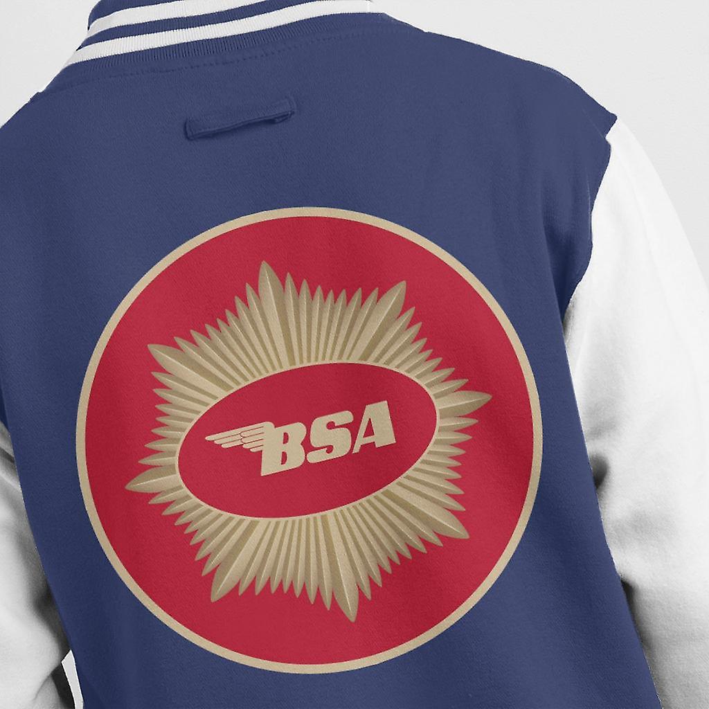 BSA Motorcycle Red Logo Men's Varsity Jacket | Fruugo US