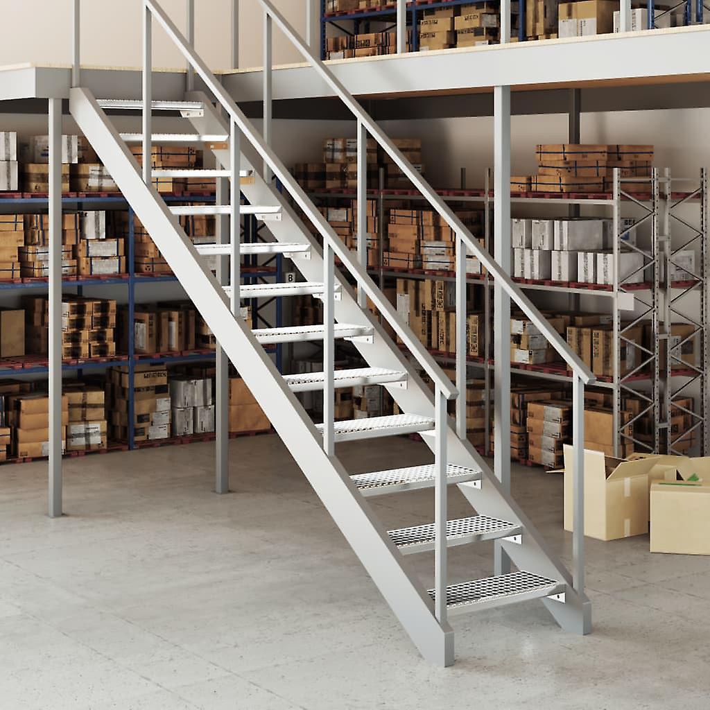 Grating step 60x24x7 cm Galvanized steel | Fruugo UK