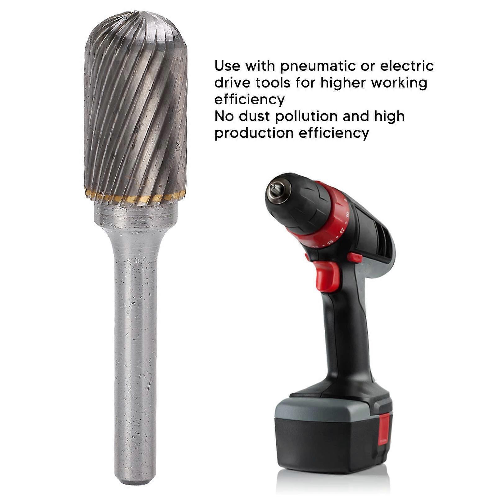 Carbide Burr Rotary File Single Cut Die Grinder Tool for Metal Wood ...