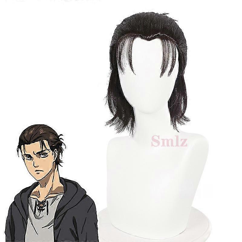 Anime Attack On Titan Final Season Eren Jaeger Cosplay Costume Wig ...
