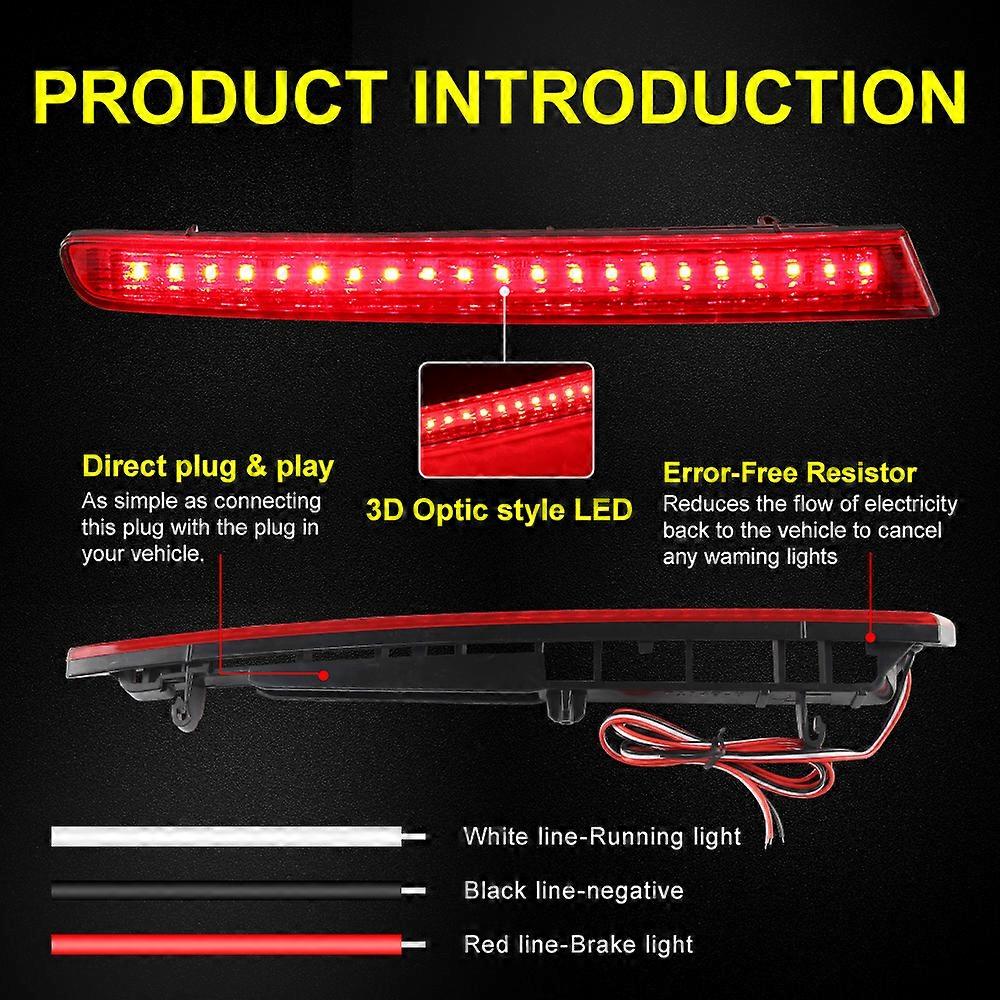 2x Smoke/Red Len LED Rear Bumper Reflector Light For Ford Explorer 2011 ...