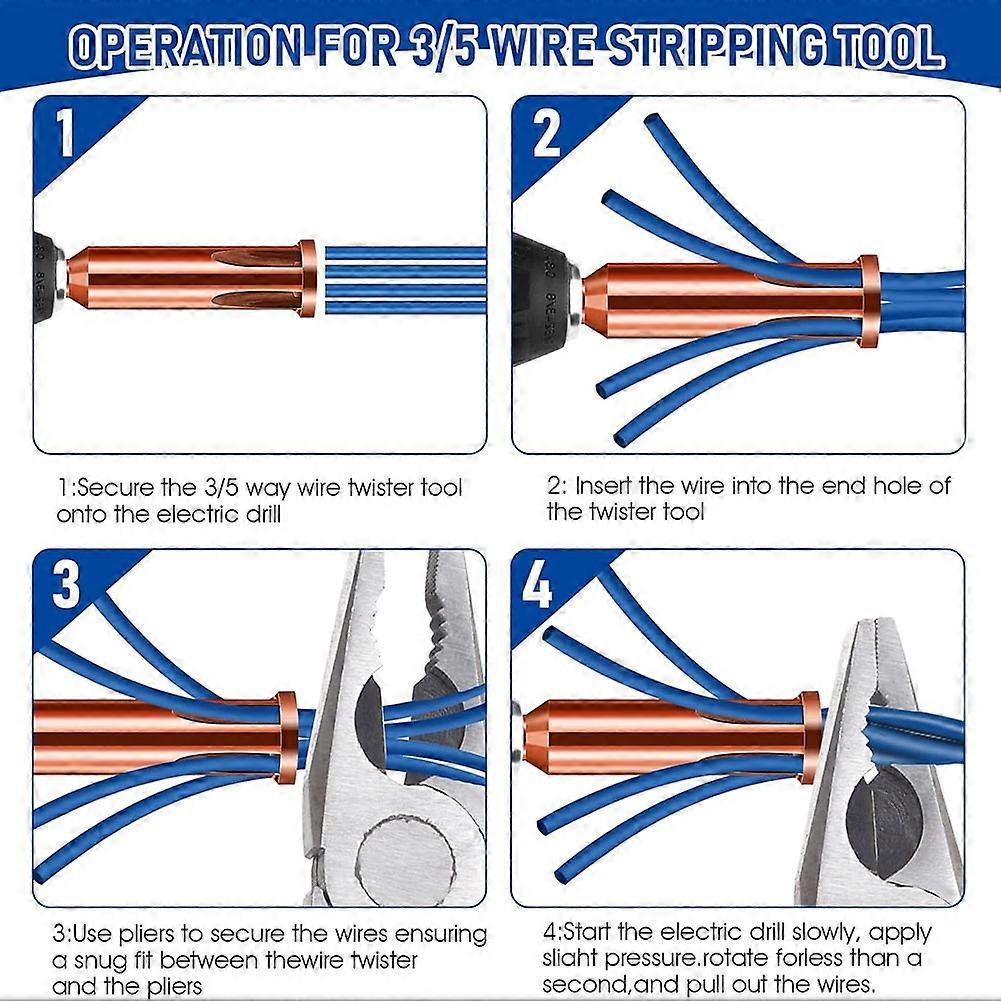 Universal Wire Twisting Tool Cable Stripper & Wire Twisting Tool for ...
