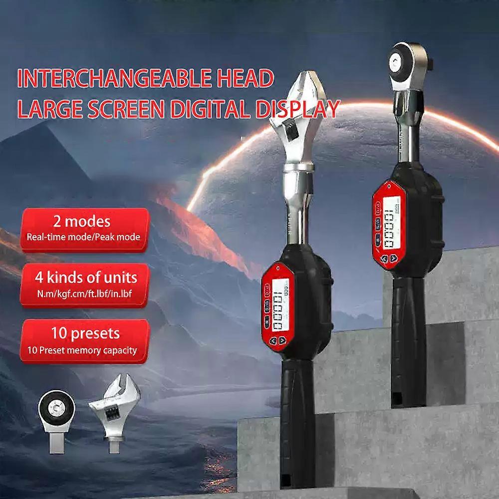 3-100Nm Digital Adjustable Open End Torque Wrench Spanner with Buzzer ...