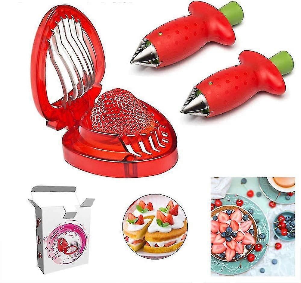 Strawberry Tool Set Of 3 Strawberry Extractor 2 Pieces + Strawberry ...