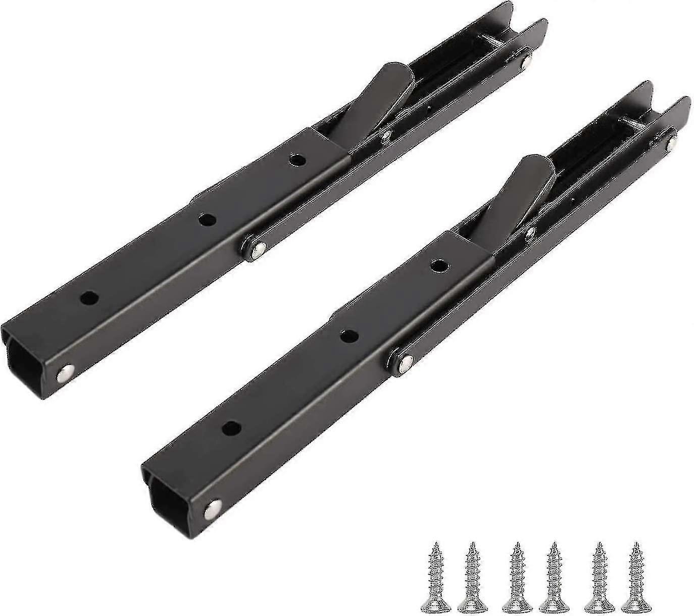 Tcgg-set Of 2 Metal Wall Mounted Folding Shelf Bracket, Industrial Wall ...