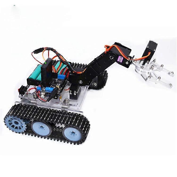 4 Dof Robotic Arm with RC Tank For Arduino Robot DIY Kit Acrylic Ps2 ...