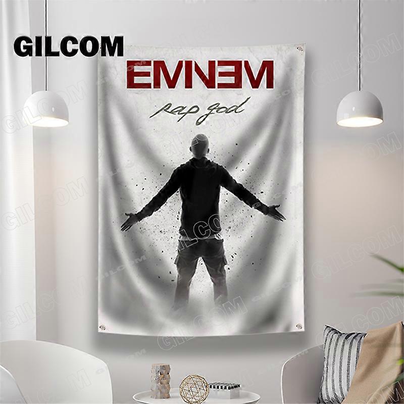 Eminem Flags Banner Famous American Hip Hop Rapper Classic Tapestry ...