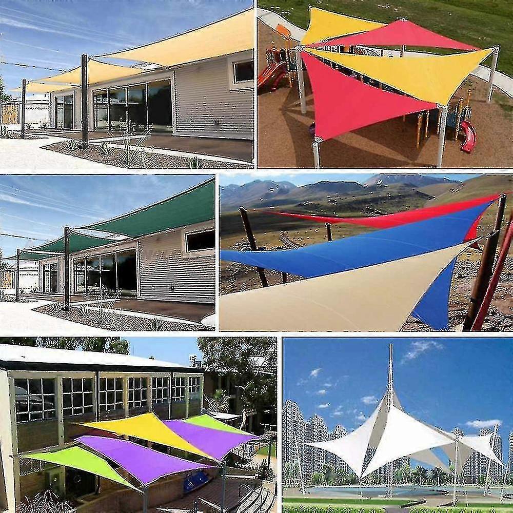 3x4x5m Waterproof Shade Sail Awning Sunshade Triangular Awning-terrace ...