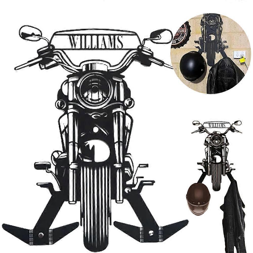 Durable Motorcycle Helmet Holder Unique Metal Motorcycle Sign Name ...