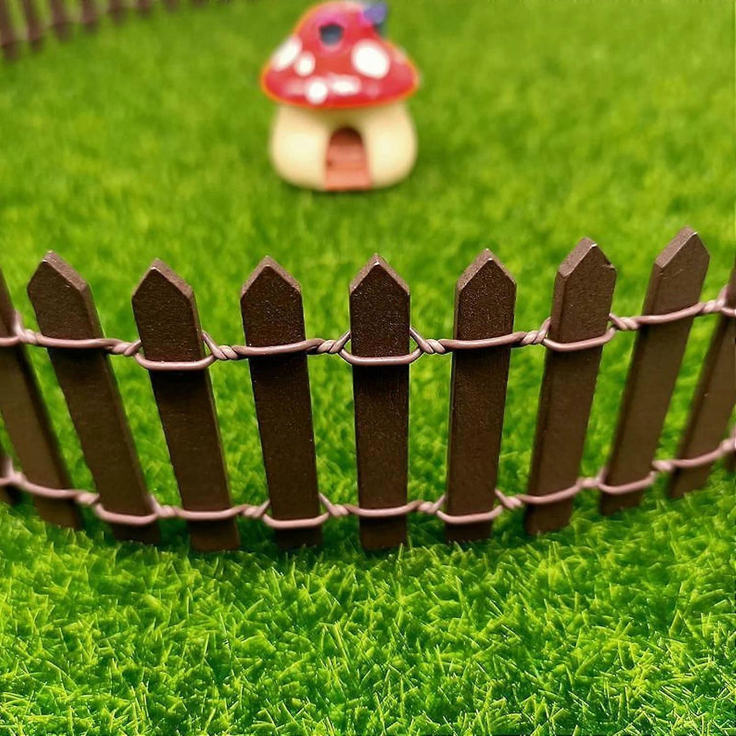 Miniature Garden Fence Wooden Fence, Flexible Miniature Fence, Wooden ...