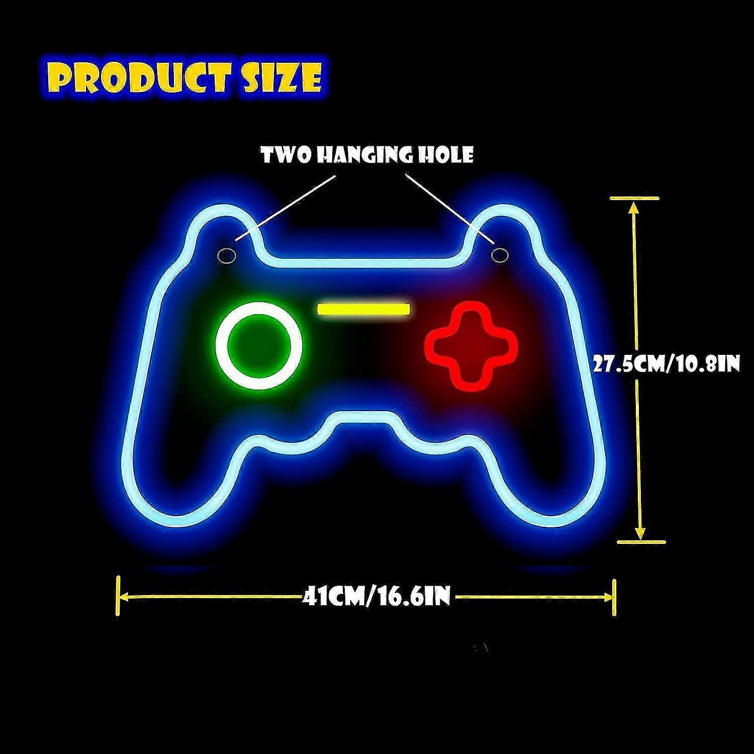 Gamepad Shaped Neon Signs Playstation Lights Game Controller Led Neon ...