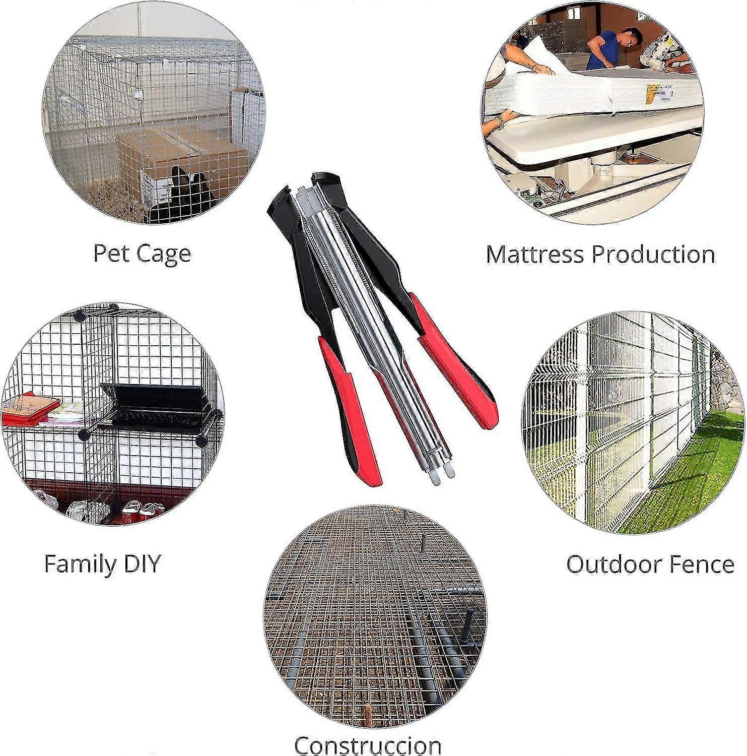 Automatic Wire Clip Circlip Plier Fence Stapler With 2500pcs Galvanized ...