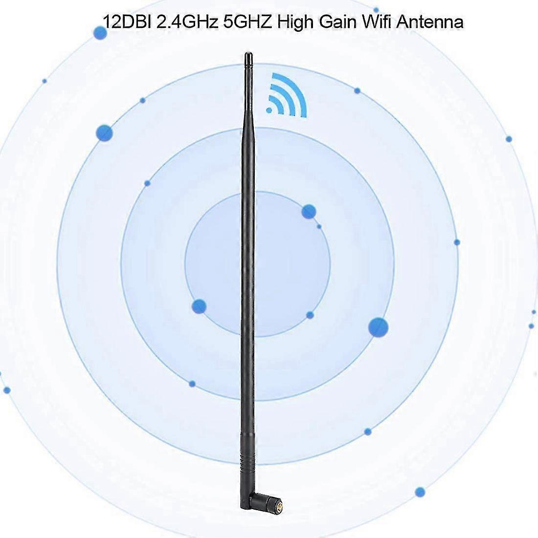 12dbi Wifi Antenna, 2.4g/5g Dual Band High Gain Long Range Wifi Antenna ...