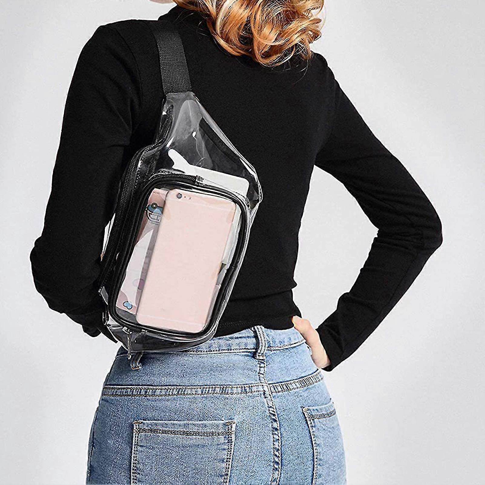 Transparent Fanny Pack with Adjustable Strap Large Capacity Waterproof ...