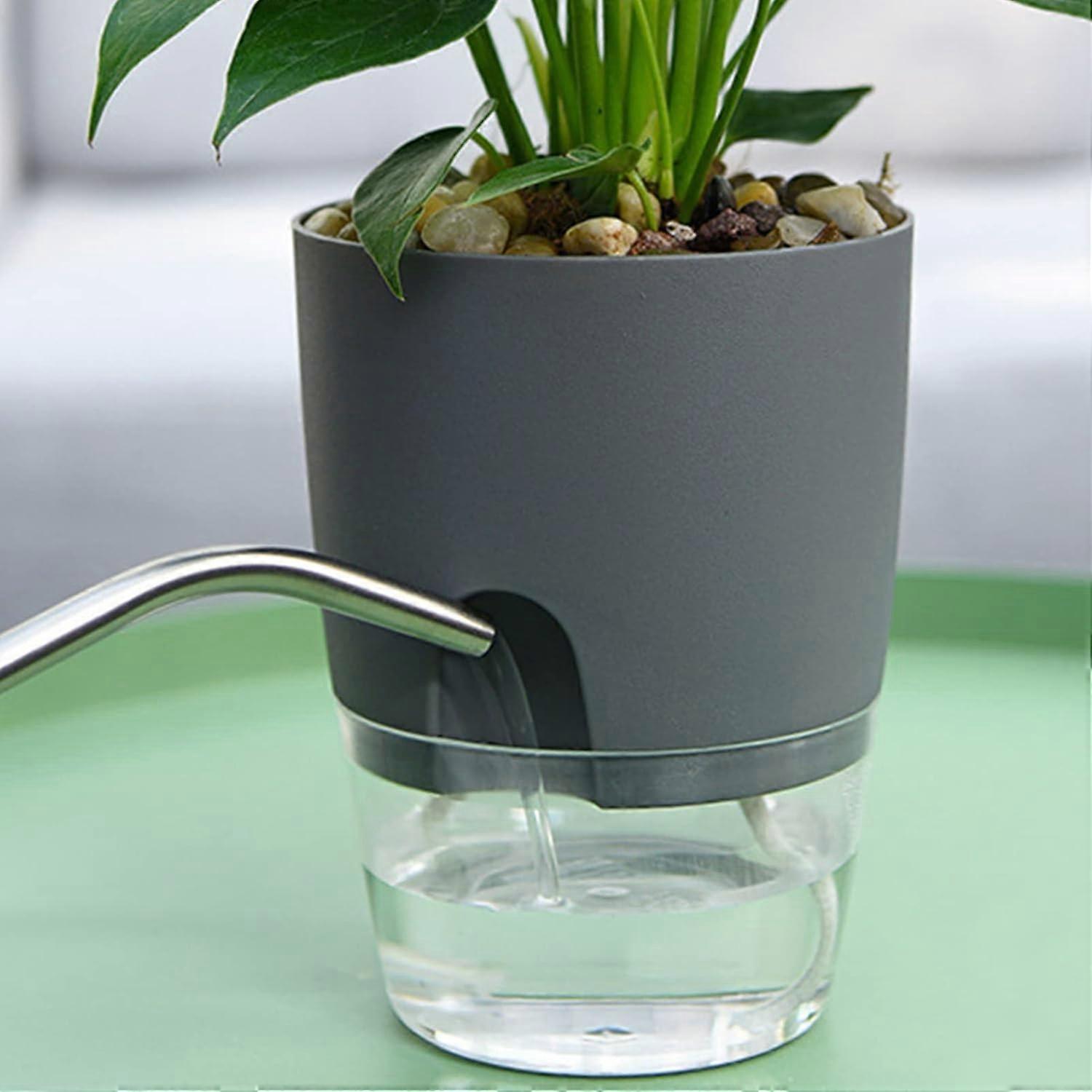2 Layers Plant Flower Pot Detachable Self-Watering for House Herbs ...