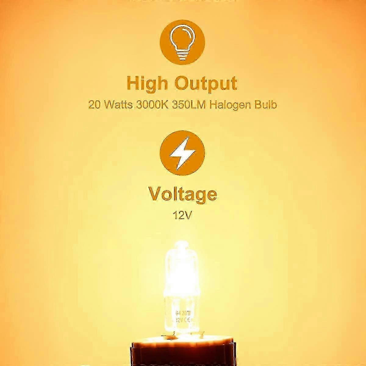 G4 Halogen Bulb 12V 20W, G4 Light Bulb, Dimmable G4 Halogen Bulb, 3000K ...