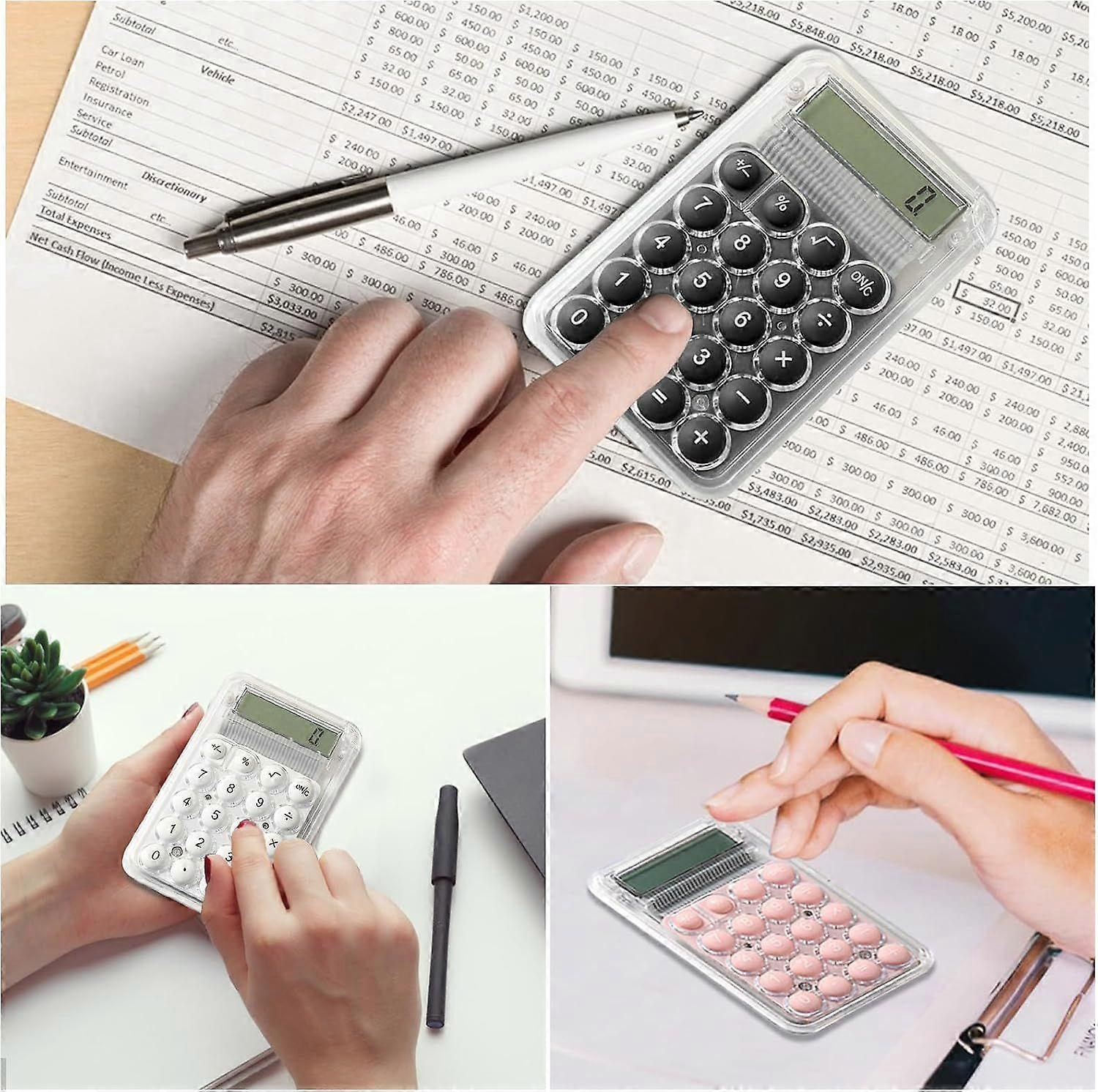 Colorful Electronic Calculator 4 Pcs Candy Colored Desktop Calculator ...