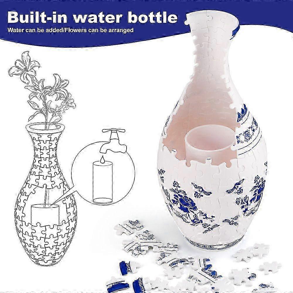 2025 3D Unique Puzzle Vase Porcelain Theme Puzzle 160Pcs DIY Jigsaw ...