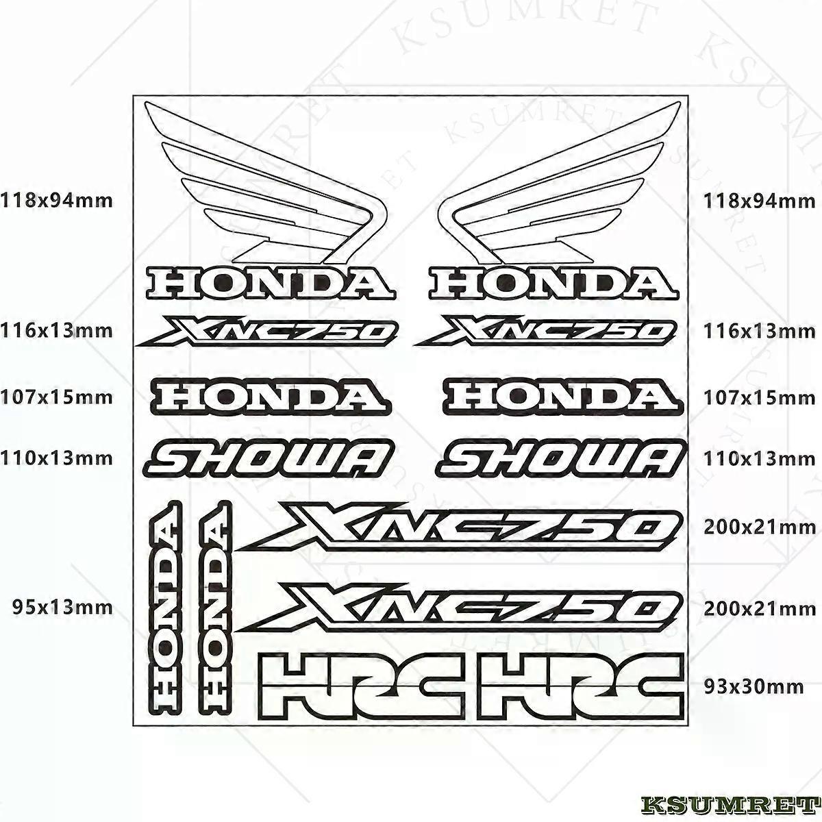 Vinyl For Honda NC750X Logo Sticker Motorcycle Sticker Tank Decals Kit ...