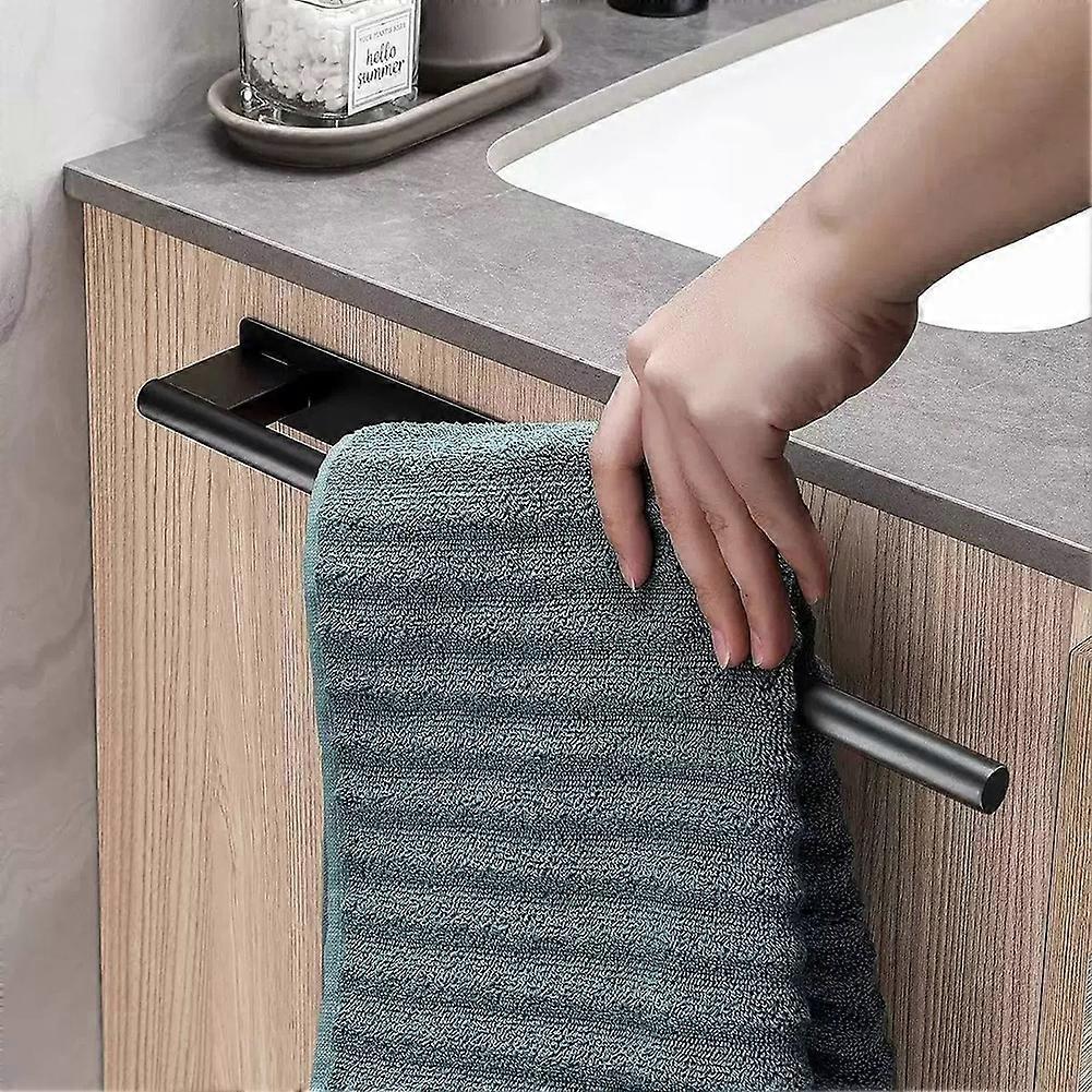 Trace-Free No-Drill Towel Hanger Bathroom Accessories Strong Adhesive ...