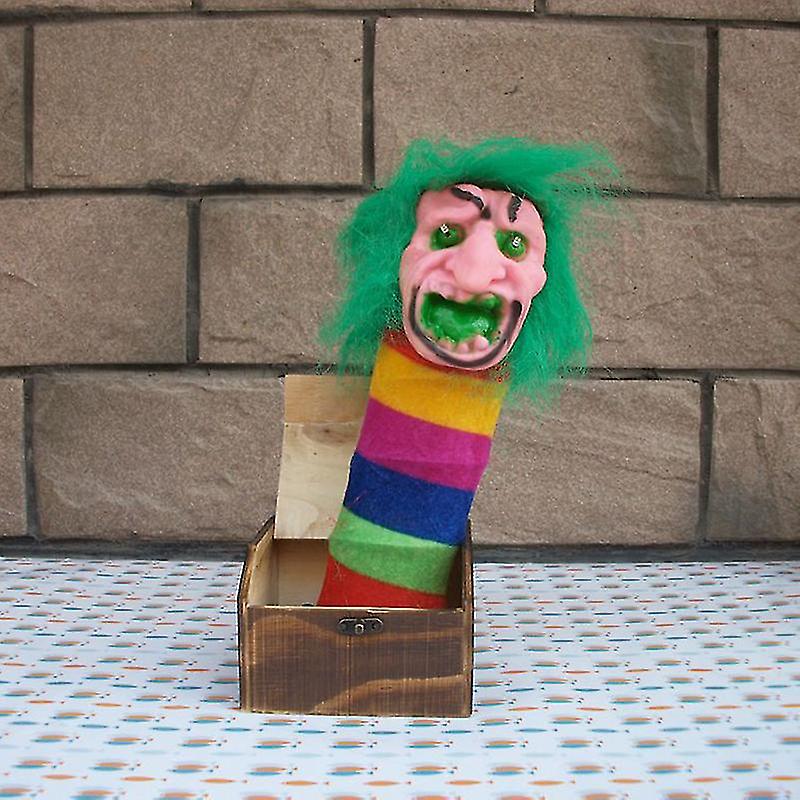 Wooden Prank Scare Box Surprise Joke Horror Funny Halloween Prank Toys ...