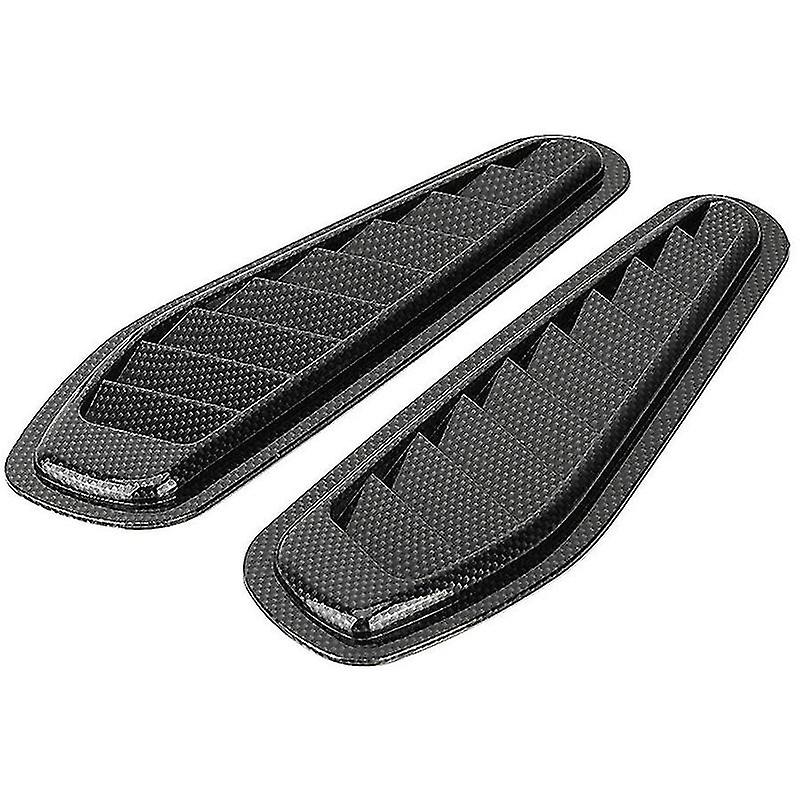 Universal Carbon Fiber Car Air Flow Intake Cover - Decorative Scoop ...