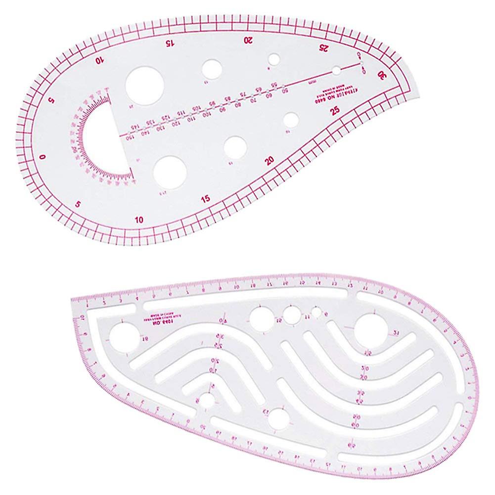 Sewing Ruler 4 Pieces Clothing Ruler Metric Ruler Curve Ruler for ...