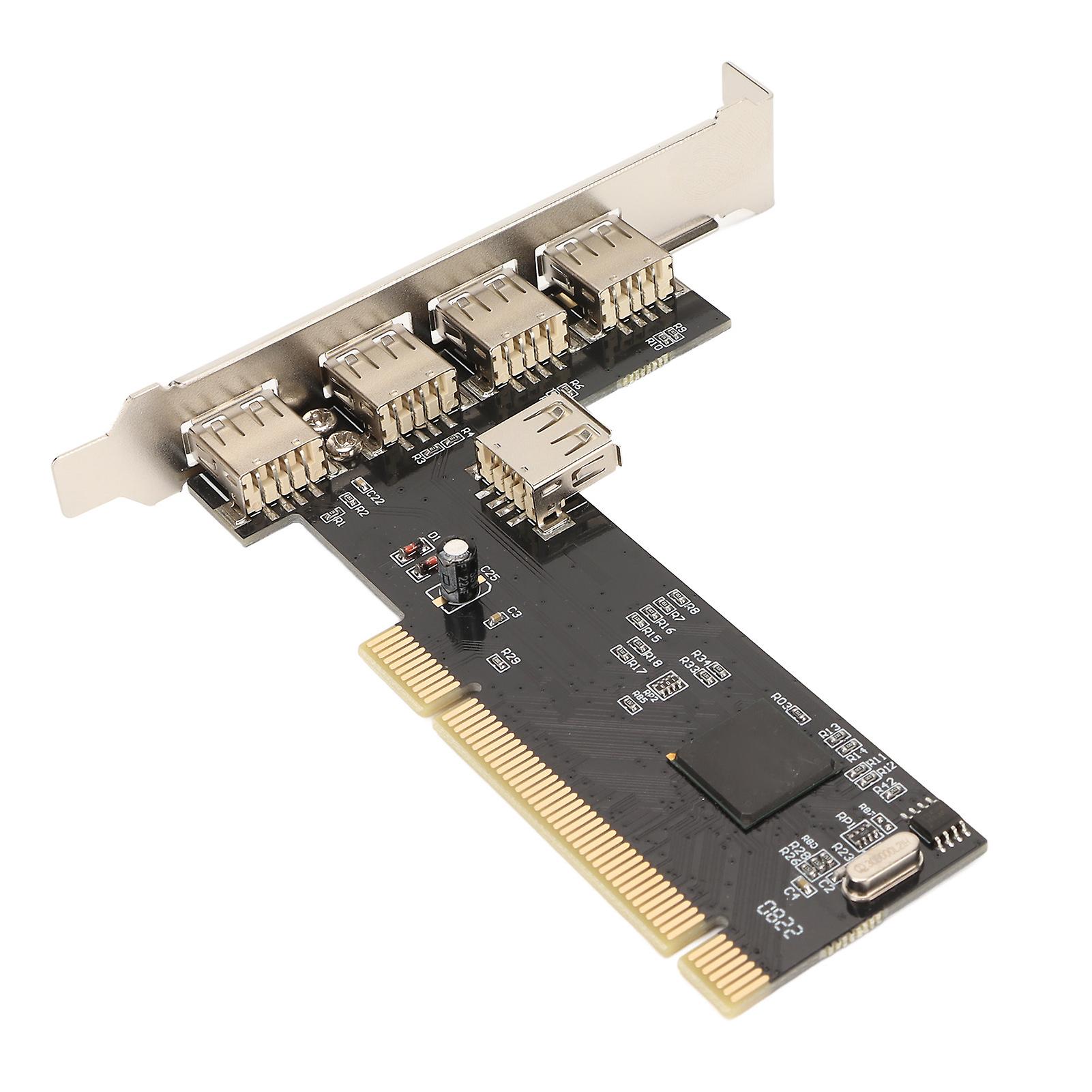Pci To Usb2.0 Internal Expansion Card 5 Port 480mbps Plug And Play 4 ...