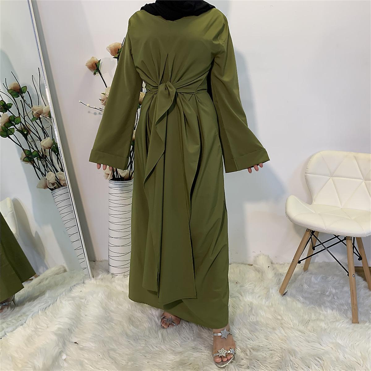 Muslim Long Dress Women Turkey Abaya Dubai Eid Hijab Robe Bing Swing Ramadan Islamic Clothing ...