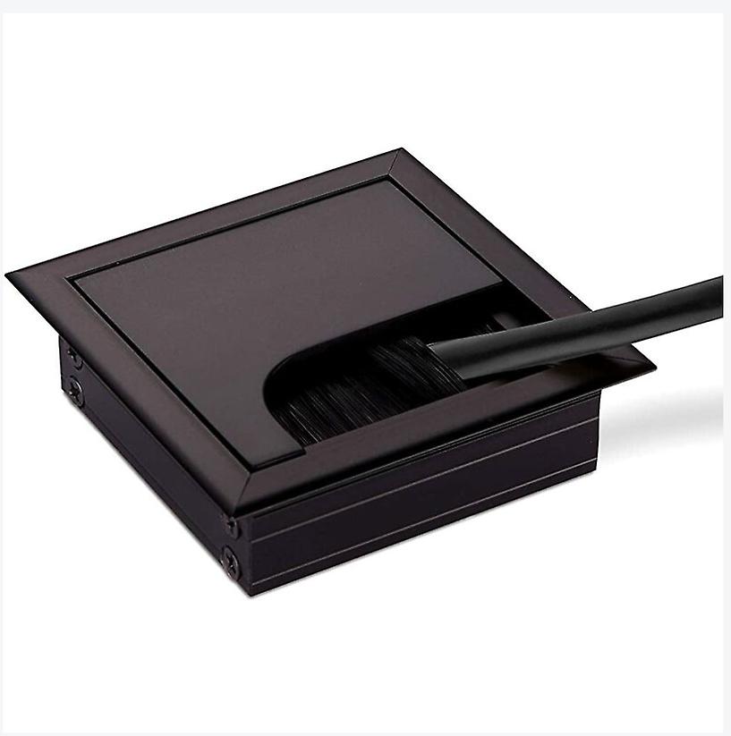 Square Cable Cover 80x 80mm for Recessing on Office Table Cable ...