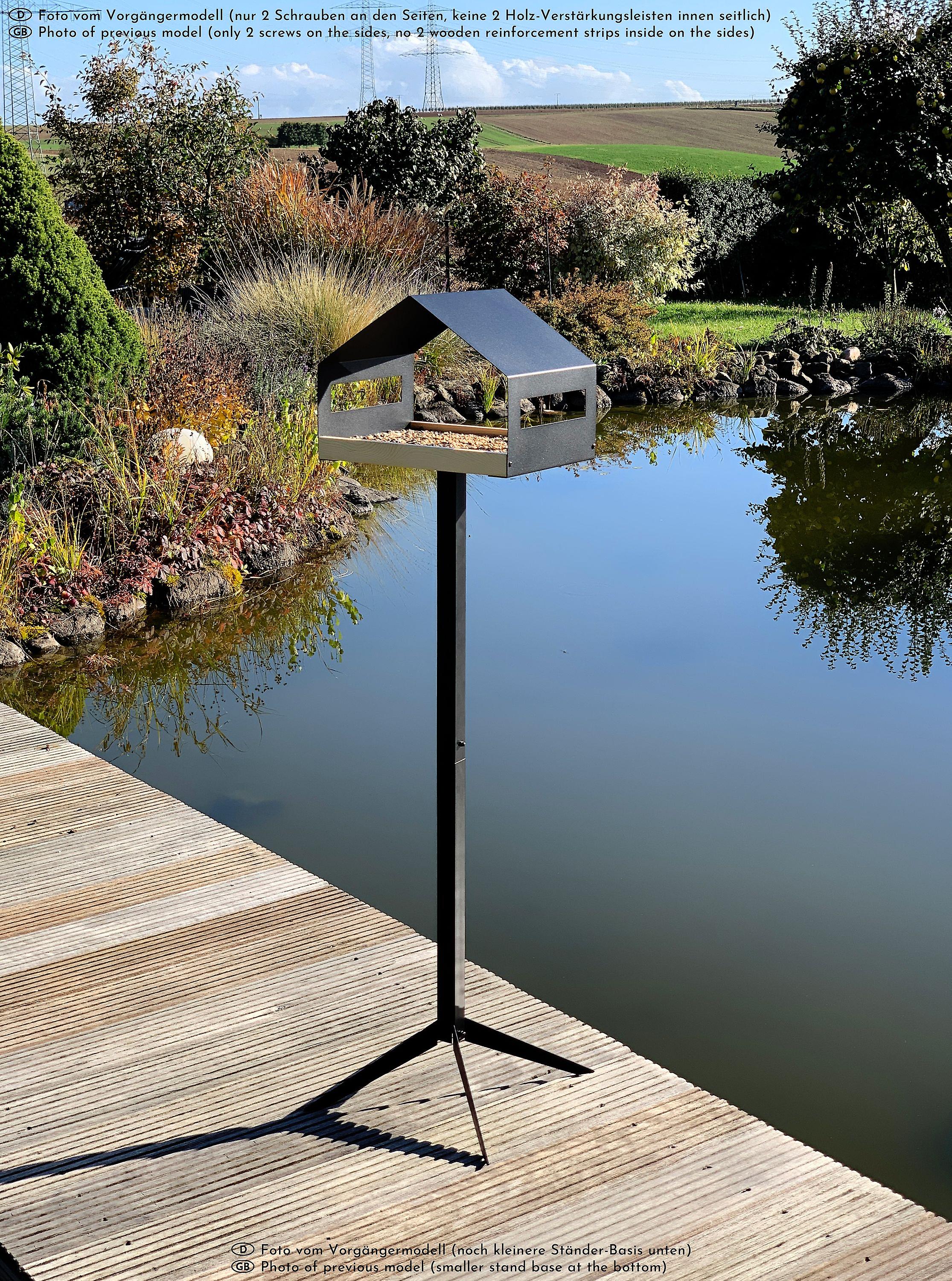 WONDERMAKE 41034: Design Vogelfutterhaus mit Ständer, Vogelhaus aus ...