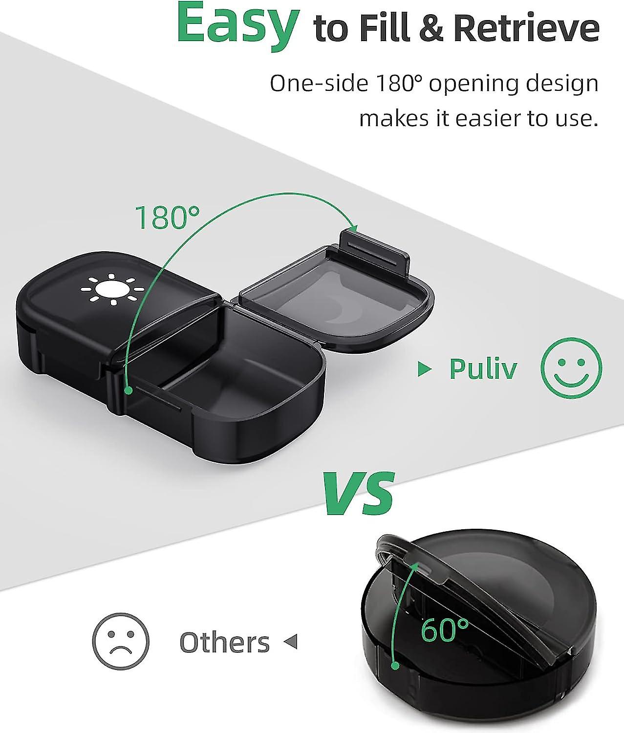 Tcgg-extra Large Weekly Pill Organizer 2 Times A Day, One-side Open ...